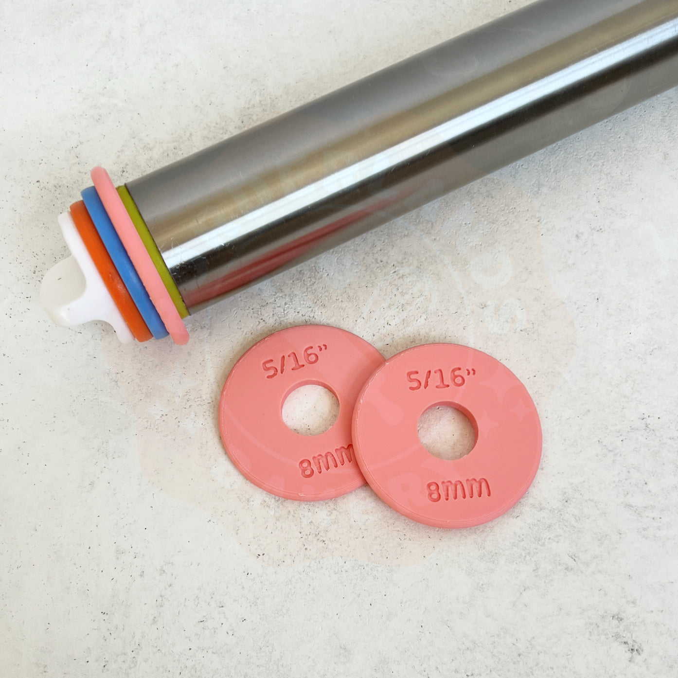 3D print 8mm Rolling Pin Guides (Pair of Two) - Borderlands Bakery