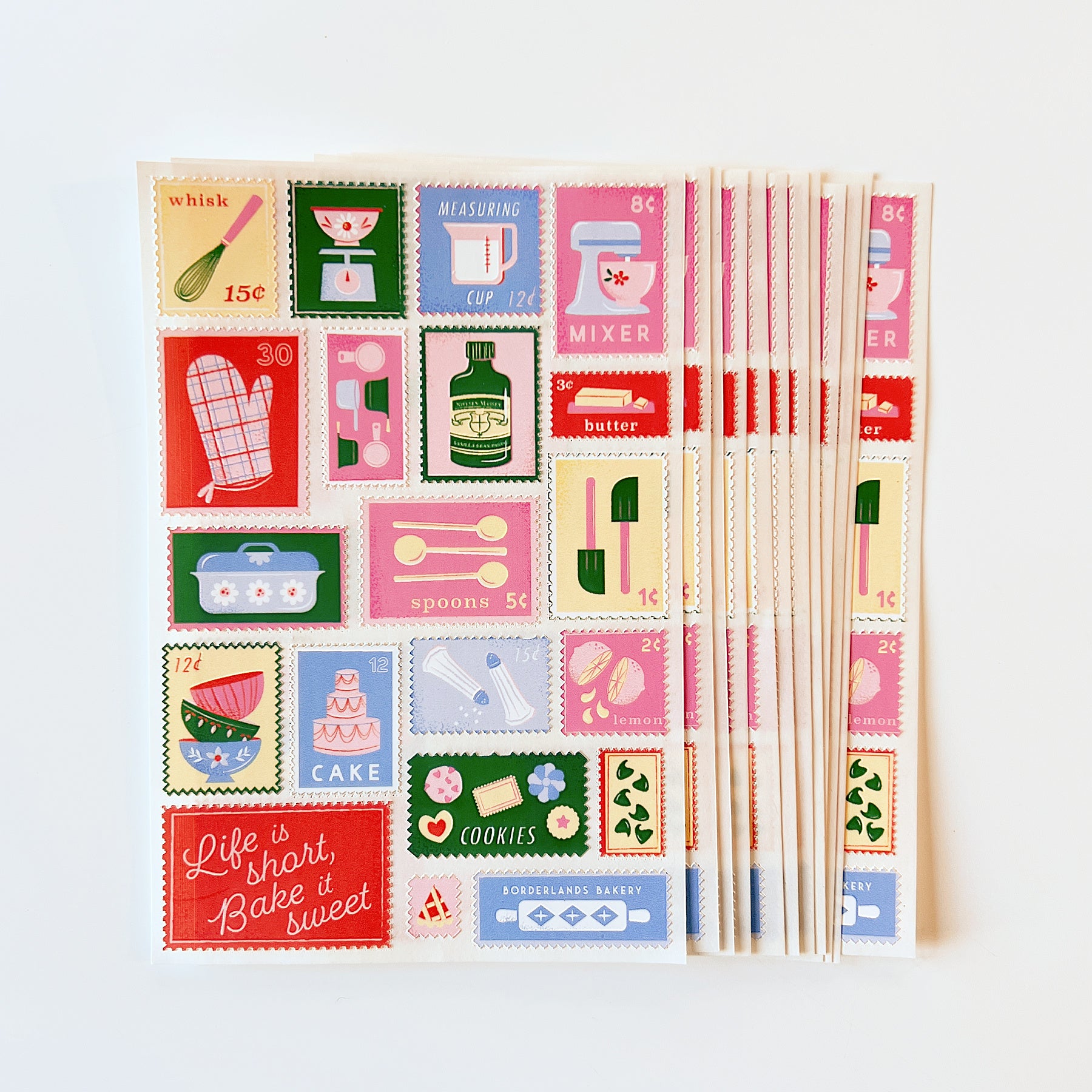 Stamps Sticker Sheet (1 sheet) - Default Title - Borderlands Bakery